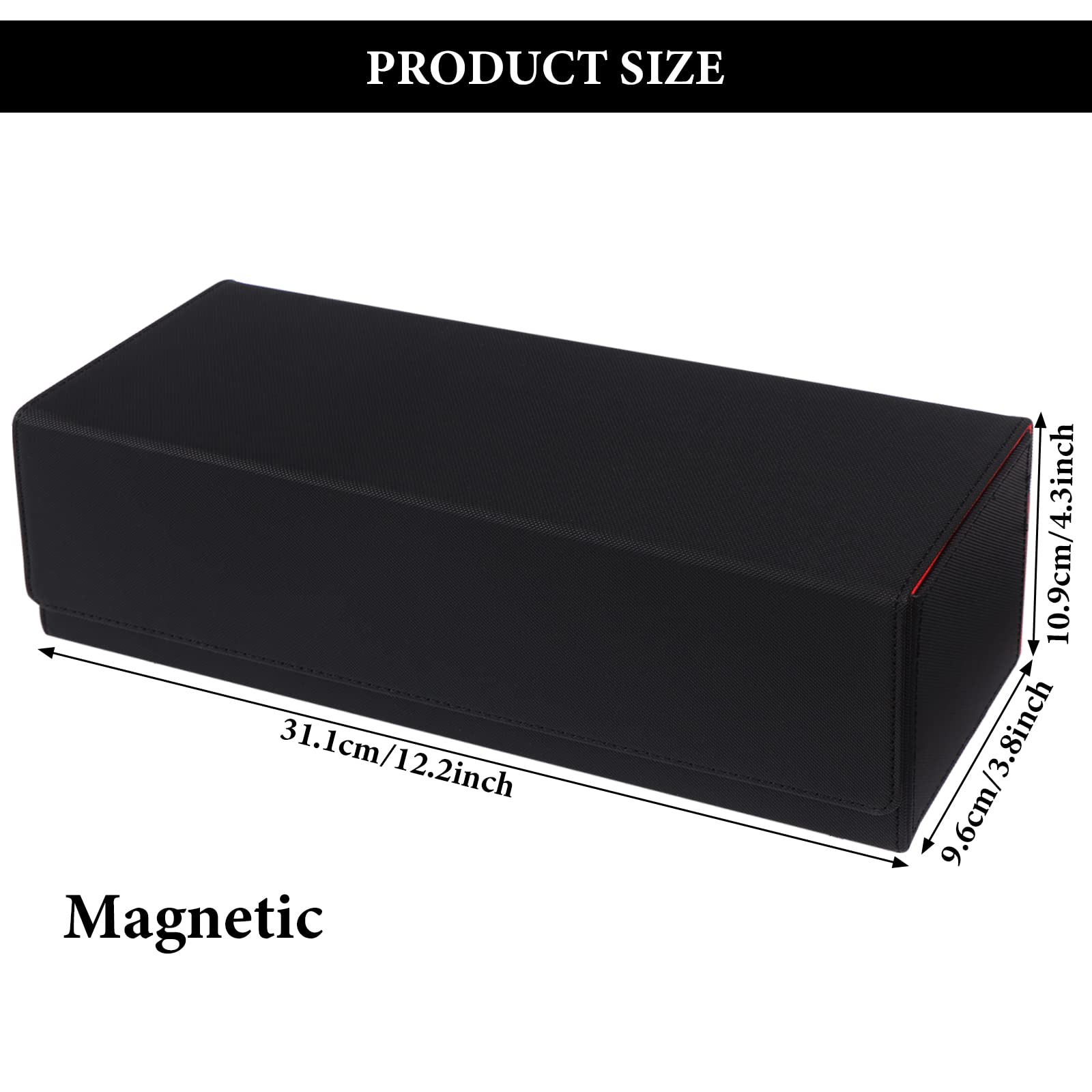 2 Pcs Card Toploader Storage Trading Cards Holding Box for 100+ Cards Storage Boxes for Magic Cards Baseball Cards Trading Cards Card Sleeve Collector Case Organizer Containers