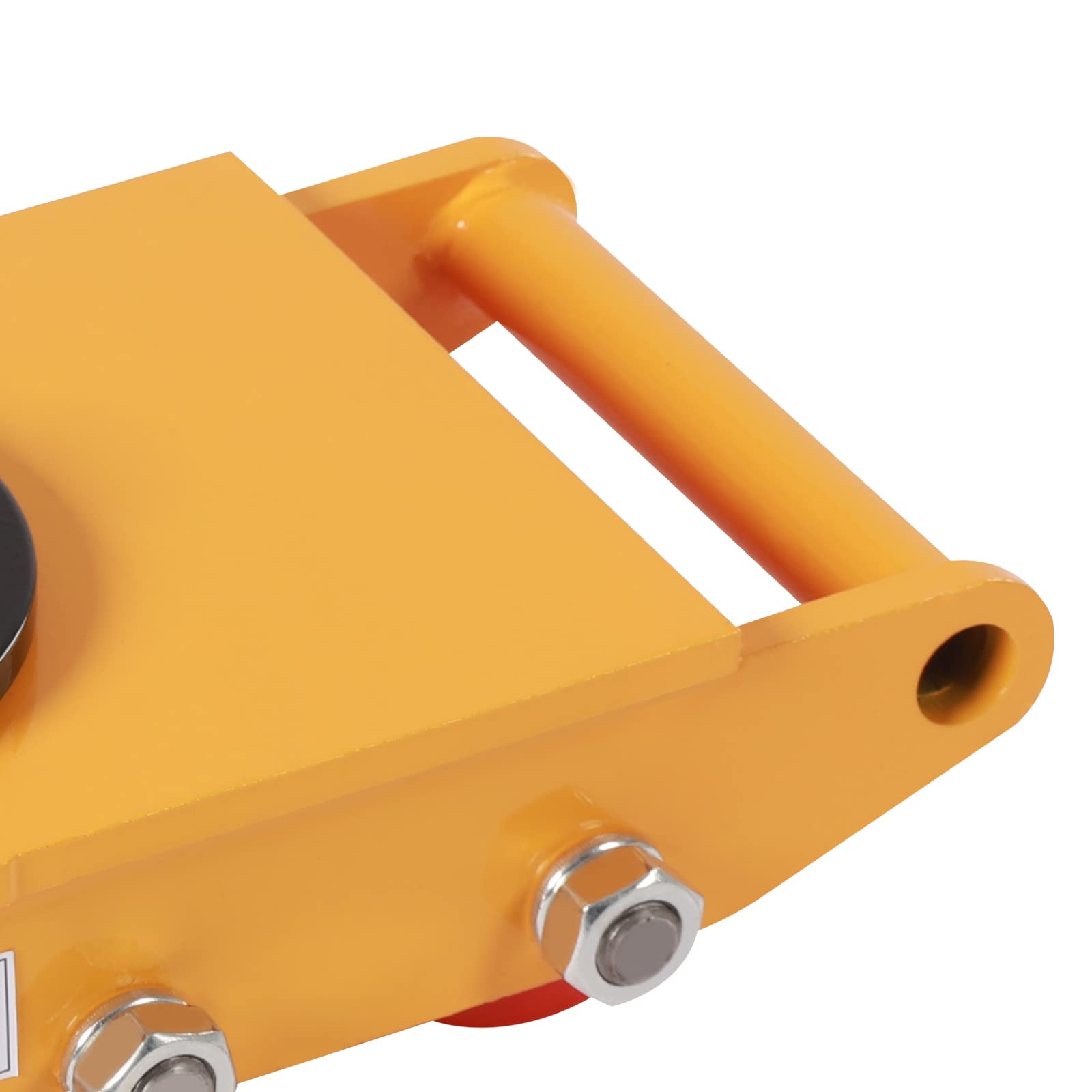 12T Machinery Skate, 26400lbs Machinery Moving Skate, Machinery Mover Skate with 360° Rotation Cap & 8 Rollers, Heavy Duty Machine Dolly Skate for Industrial Moving Equipment, Yellow