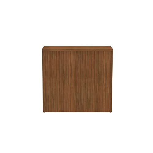 Alera ALEVA633032WA Valencia Series 31-3/4 in. x 14 in. x 29-1/2 in. Two-Shelf Bookcase - Modern Walnut