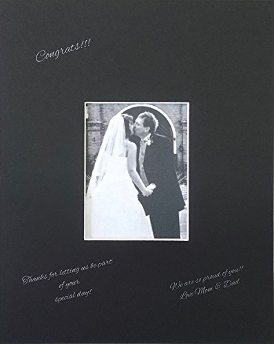 24x36 Black Signature and Autograph Picture Mat for 8x10 Picture. Weddings, Baby Showers, Reunions, Events
