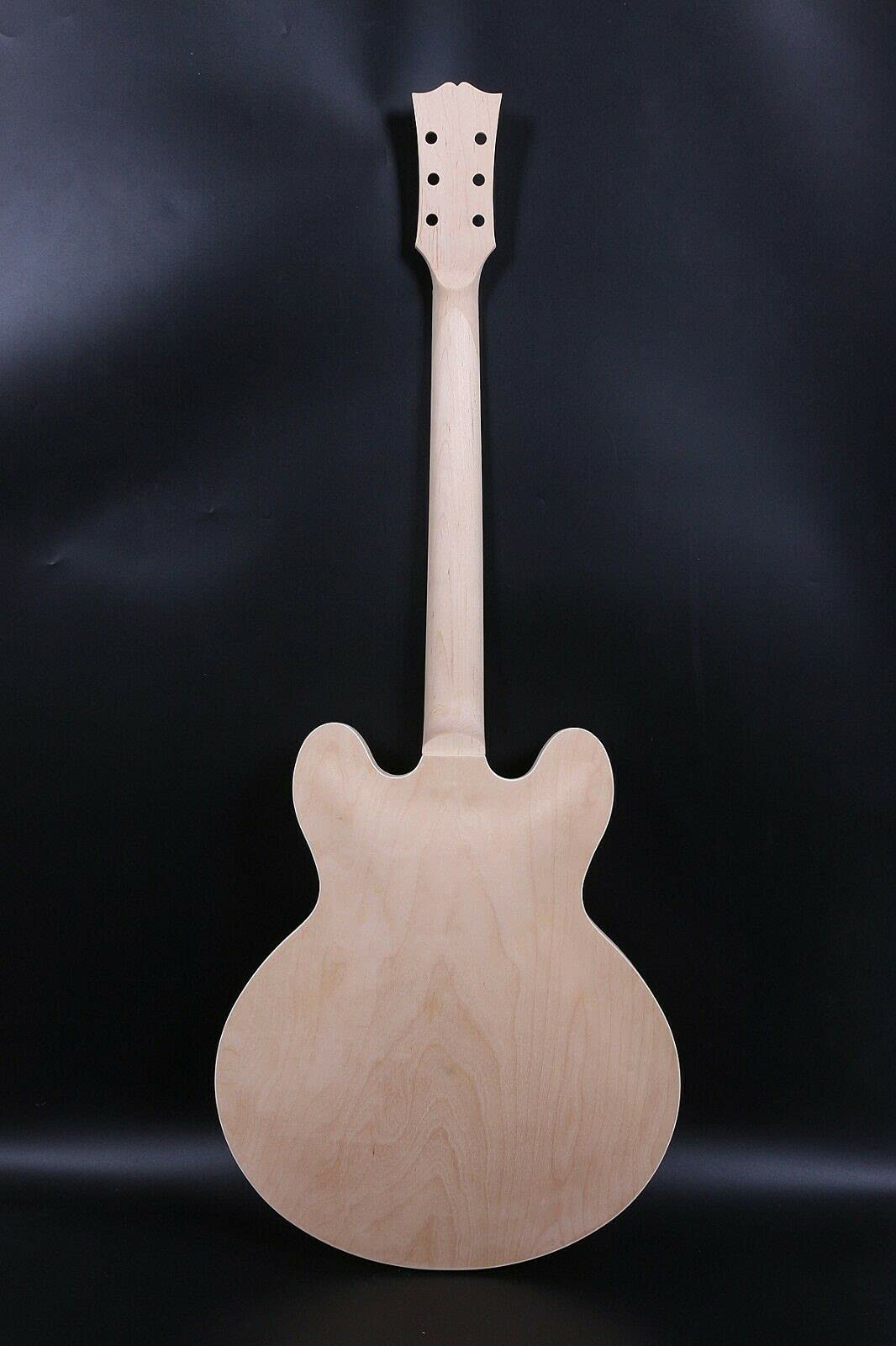 1set Guitar Kit ES335 Guitar neck 22fret 24.75inch Guitar Body Semi Hollow Body With Hardwares