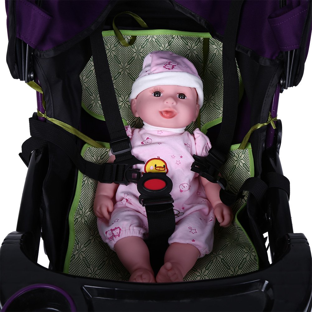 5 Point Harness Baby Chair Stroller Adjustable Kids Child Pram Strap for Children High Chair Pushchair Booster Replacement Black