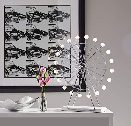 Adesso Home 2120-22 Transitional LED Table Lamp from Coney Collection in Chrome Finish, 5.25 inches, Large, Bronze