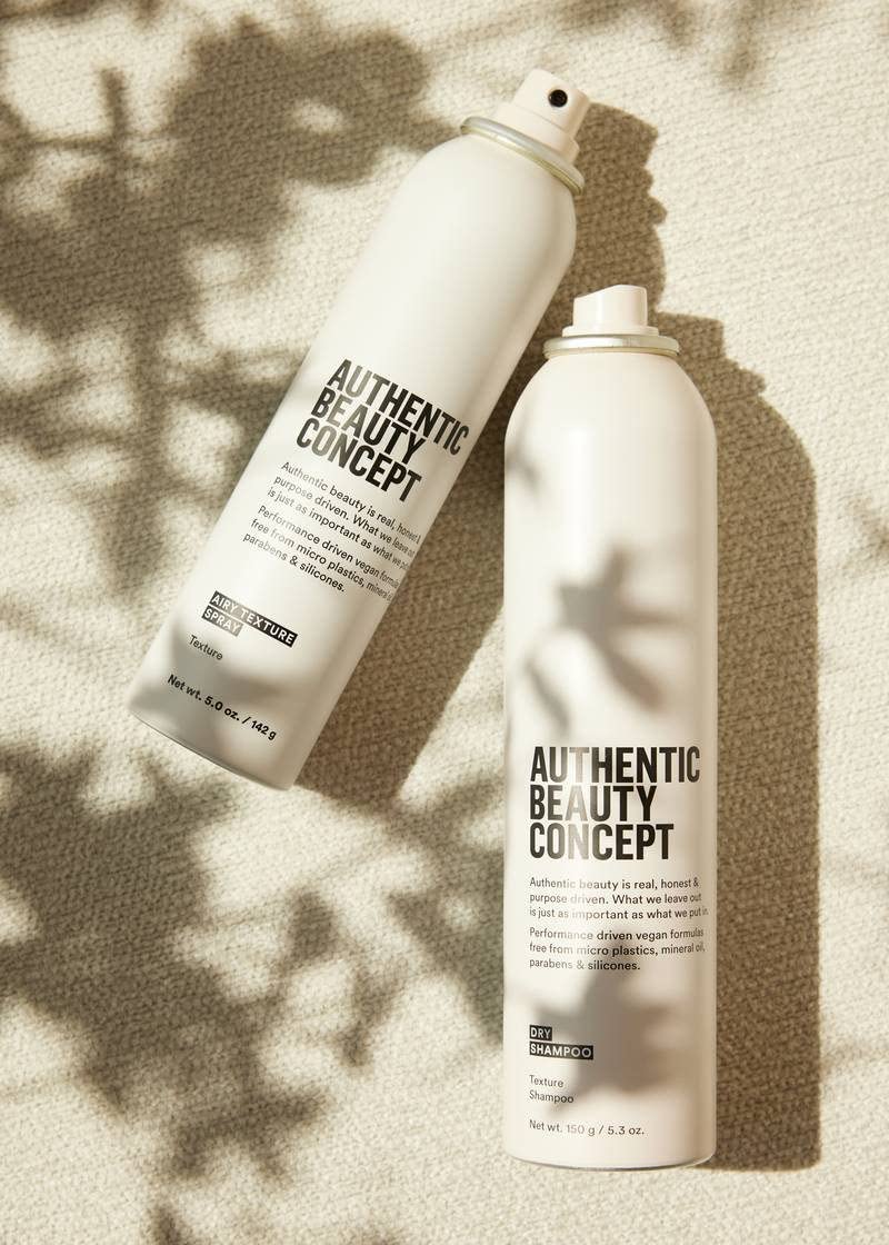 Authentic Beauty Concept Dry Shampoo | Vegan Dry Shampoo | Lightweight Texturizing Spray | Refreshes Hair & Styles | Heat Protection | All Hair Types | Silicone-free & Cruelty-free | 5.3 oz.