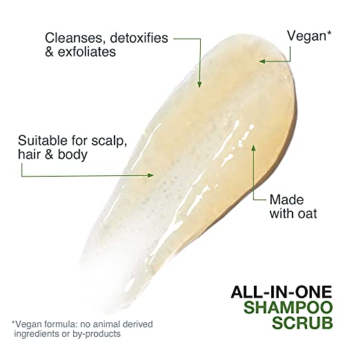 Biolage All-In-One Multi-Benefit Shampoo Scrub | Cleanses, Detoxifies & Gently Exfoliates Scalp | For All Hair Types | Vegan | 8.45 Fl. Oz.