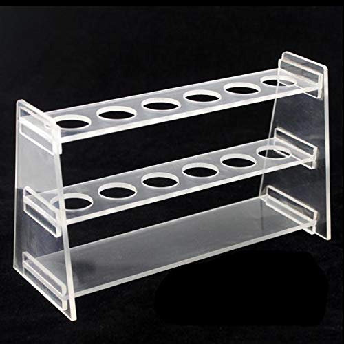 1PCS 50ML Colorimeter Tube Rack Acrylic Strong Test Tube Holder 6 Slots Suit for Tubes Less Than 2.6cm/1.02inch in Diameter (1, 50ML)