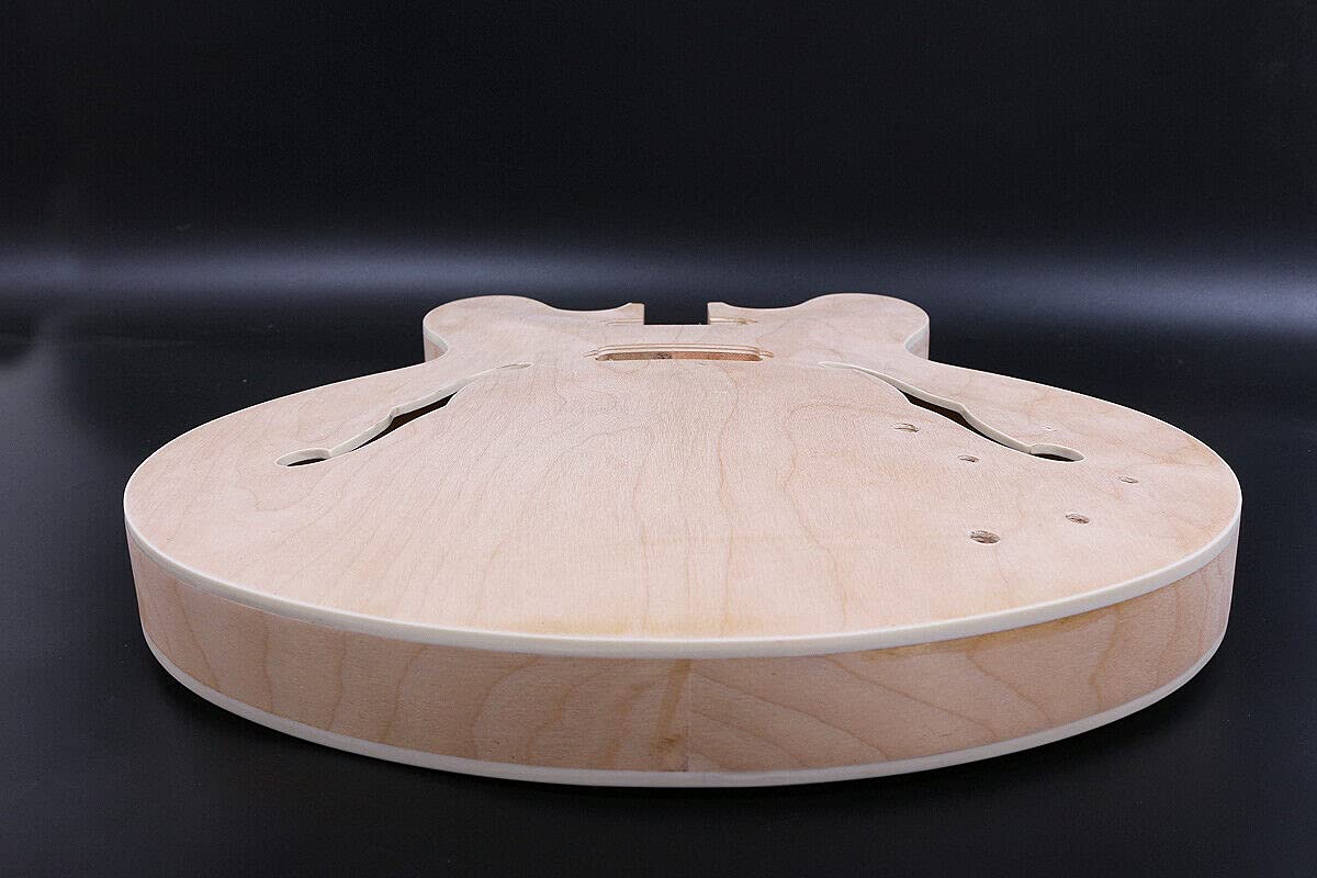 1set Guitar Kit ES335 Guitar neck 22fret 24.75inch Guitar Body Semi Hollow Body With Hardwares
