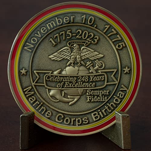 2023 Marine Corps Birthday Ball Challenge Coin! Drill Instructor Tribute USMC Bday Custom Coin! Designed for Marines by Marines Semper Fi. Officially Licensed Coin!