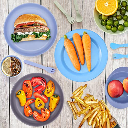6pcs Bamboo Kids Bowls for Baby Feeding, Toddler Snack Bowls, Tableware for Baby Toddler Kids Bamboo Toddler Dishes & Dinnerware Sets