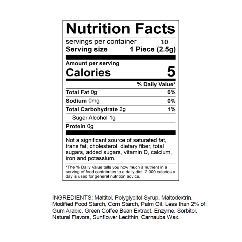 Mouth Off Breath Freshening Fast Dissolving Sugar-Free Gum, Refreshing Peppermint