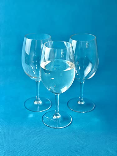 21-ounce Unbreakable Acrylic Wine Glasses Plastic Stem Wine Glasses, set of 6 - All Purpose, Red or White Wine Glass, Dishwasher Safe, BPA Free