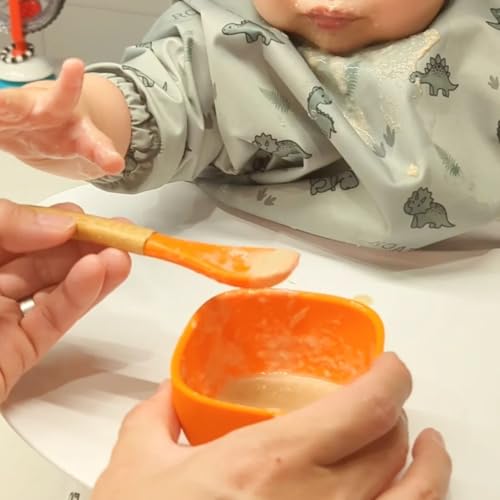 Avanchy Baby Bowls Silicone MINI Prep Bowl Set for Babies Kids Toddler for Feeding Food 4 oz, Blue
