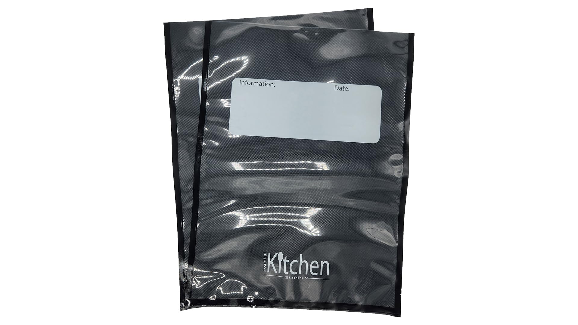 15" x 20" 6 Mil Black and Clear Vacuum Seal Bags | Essential Kitchen Supply (50 Count)