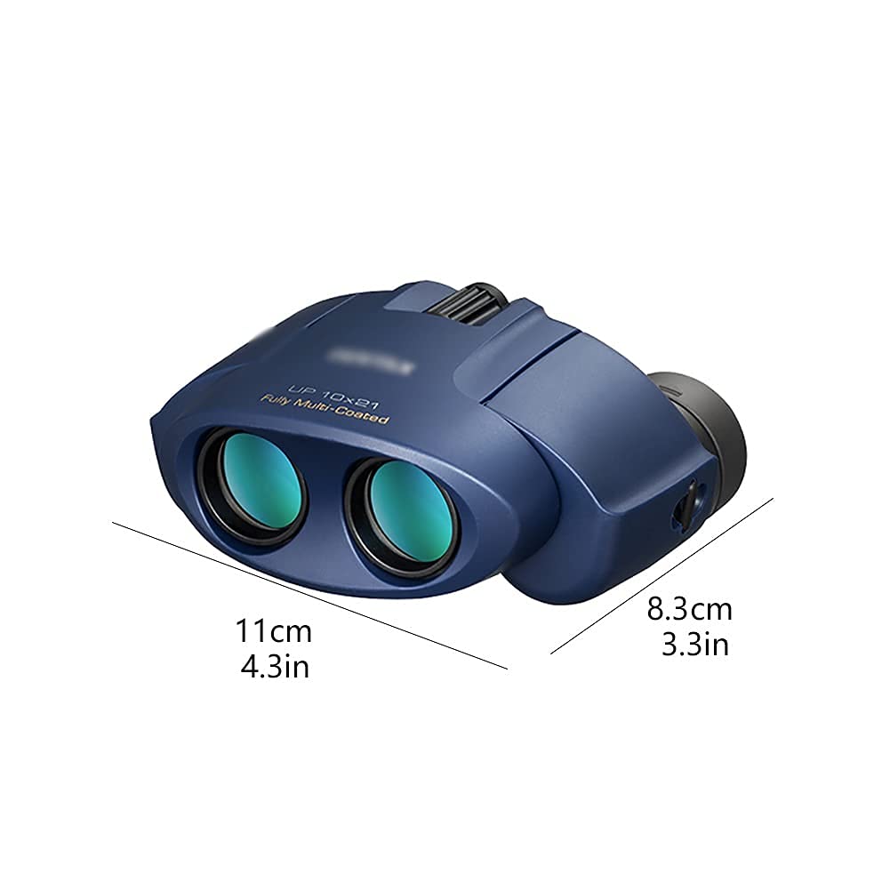 10x21 High-Resolution Compact Binoculars for Kids BAK-4 Prism FMC Lens for Bird Watching Outdoor Play Travel Handheld Telescope