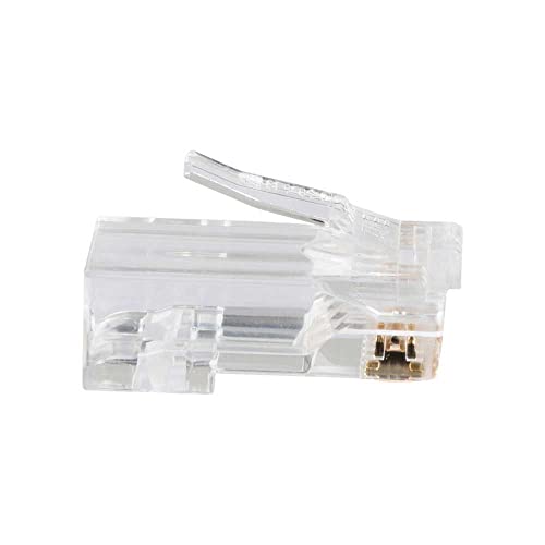 Klein Tools VDV826-764 Modular Data Plug for CAT6A and Larger Diameter CAT6 Indoor or Outdoor Ethernet Cable, 200-Pack