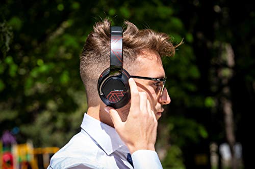 Bluetooth Headphones, PowerLocus Bluetooth Headphones Over-Ear, Passive Noise Cancelling Headphone with Microphone, 70Hrs Playtime, Foldable Wireless Headphones,Hi-Fi Deep Bass for Work,Home Office,PC