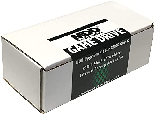 MaxDigitalData Gaming HDD 2TB 128MB Cache SATA 6Gbps 2.5inch Internal Hard Drive (Pre-Formatted for Xbox One X & Firmware Installed)