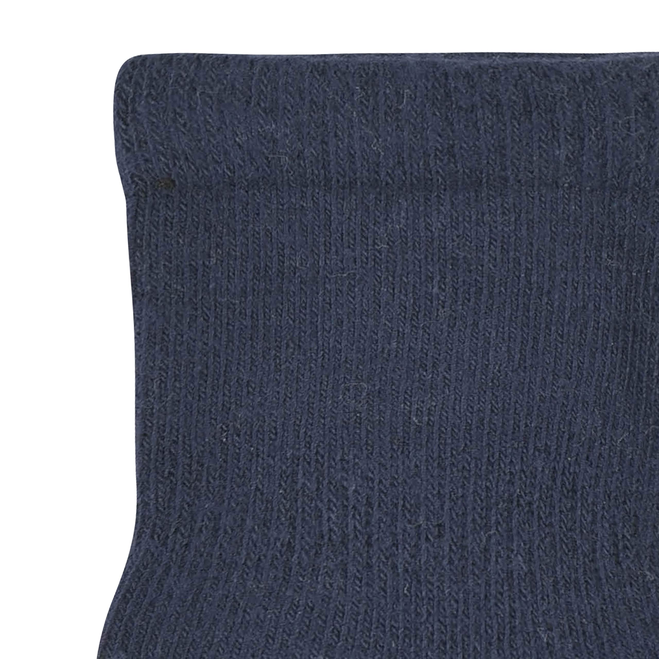 Gerber Kids' 8-Pack Wiggle-Proof Jersey Crew Socks, Navy, 6-12 Months