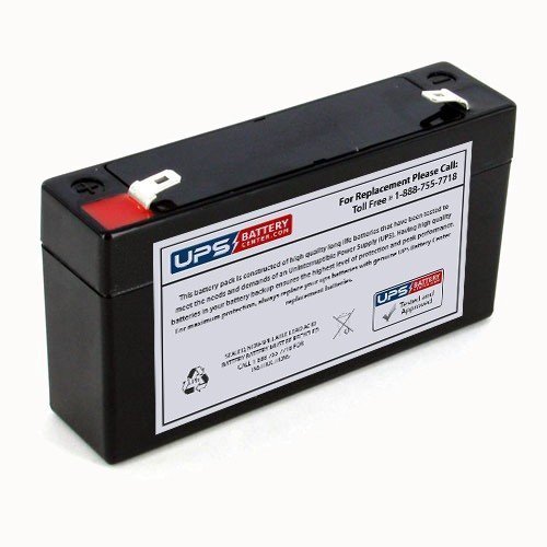 6V 1.2Ah F1 SLA Replacement Battery for Leoch DJW6-1.2