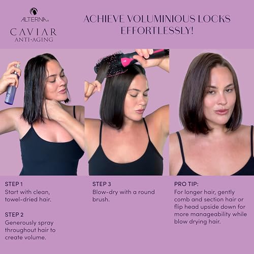 Alterna Caviar Anti-Aging Multiplying Volume Styling Mist, 5 Ounce | For Fine, Thin Hair | Light Hold | Sulfate Free , 5 Fl Oz (Pack of 1)