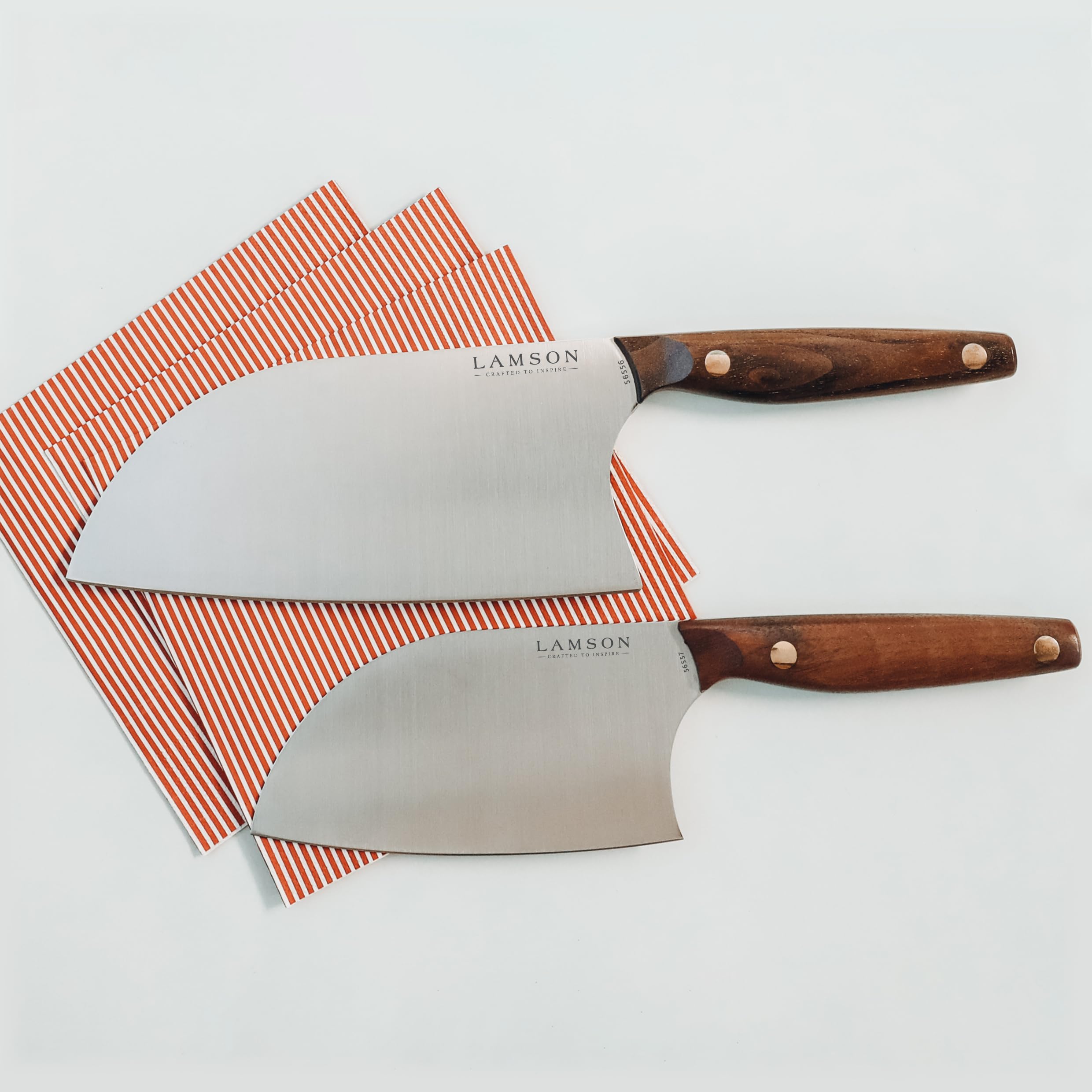 Lamson Vintage 2-Piece Chinese Santoku Cleaver Set