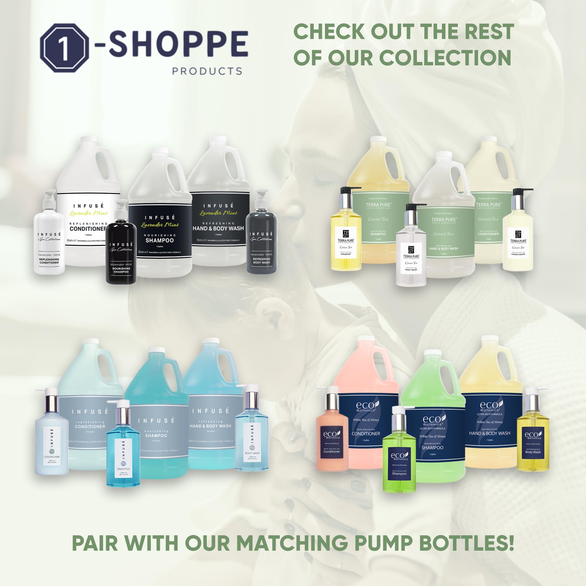 Terra Pure Hotel Body Wash/Hand Soap | One Gallon | Designed to Refill Soap Dispensers (Set of 1)