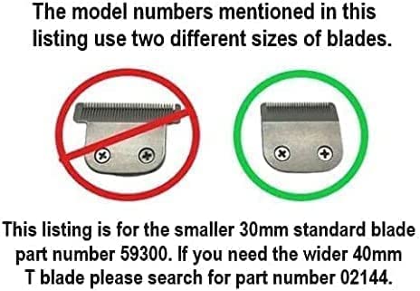 Replacement Detachable Standard Blade Stainless Steel Cutter Head for Wahl All in One Lithium Ion Trimmer 59300 with Bonus Extra 6 Setting Position Adjustable Guide Comb Guard