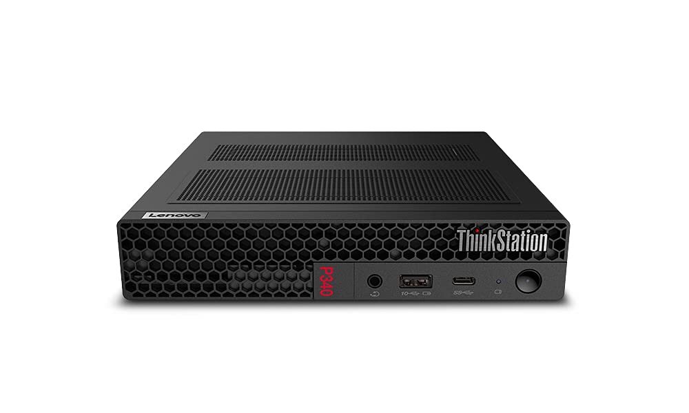 Lenovo ThinkStation P340 30DF001CUS Workstation - 1 x Intel Hexa-core (6 Core) i5-10500 3.10 GHz - 16 GB DDR4 SDRAM RAM - 512 GB SSD - Tiny - Raven Black - Windows 10 Pro 64-bit - English (US) Keyboar