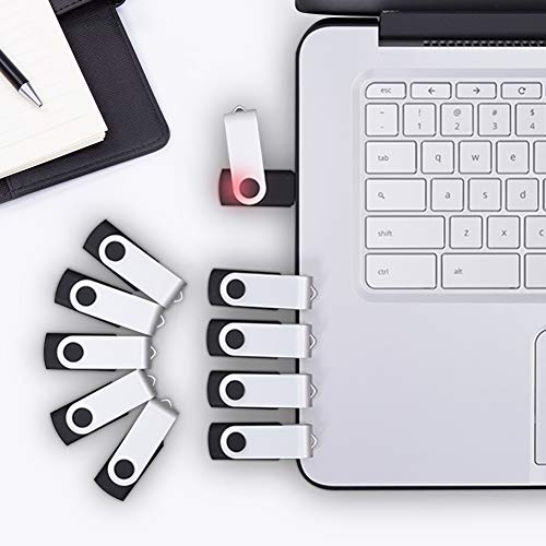 50 Pack 8G USB Flash Drives, MONGERY USB 2.0 Memory Stick Swivel Thumb Drives Jump Drive for PC Laptop Computer(8G, 50Pack)