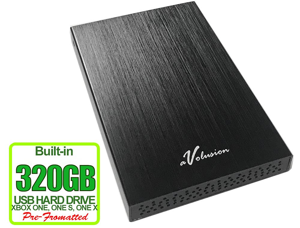 Avolusion HD250U3 320GB USB 3.0 Portable External Gaming Hard Drive (for Xbox One, Pre-Formatted) - 2 Year Warranty