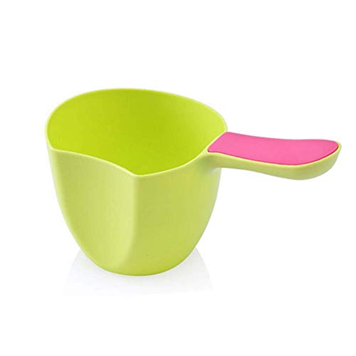 Baby Bath Waterfall Rinser, RainbowBaby Shampoo Rinse Cup Head Washing Baby Tub Water Scoop, Tear-Free Baby Bath Mug (Green)