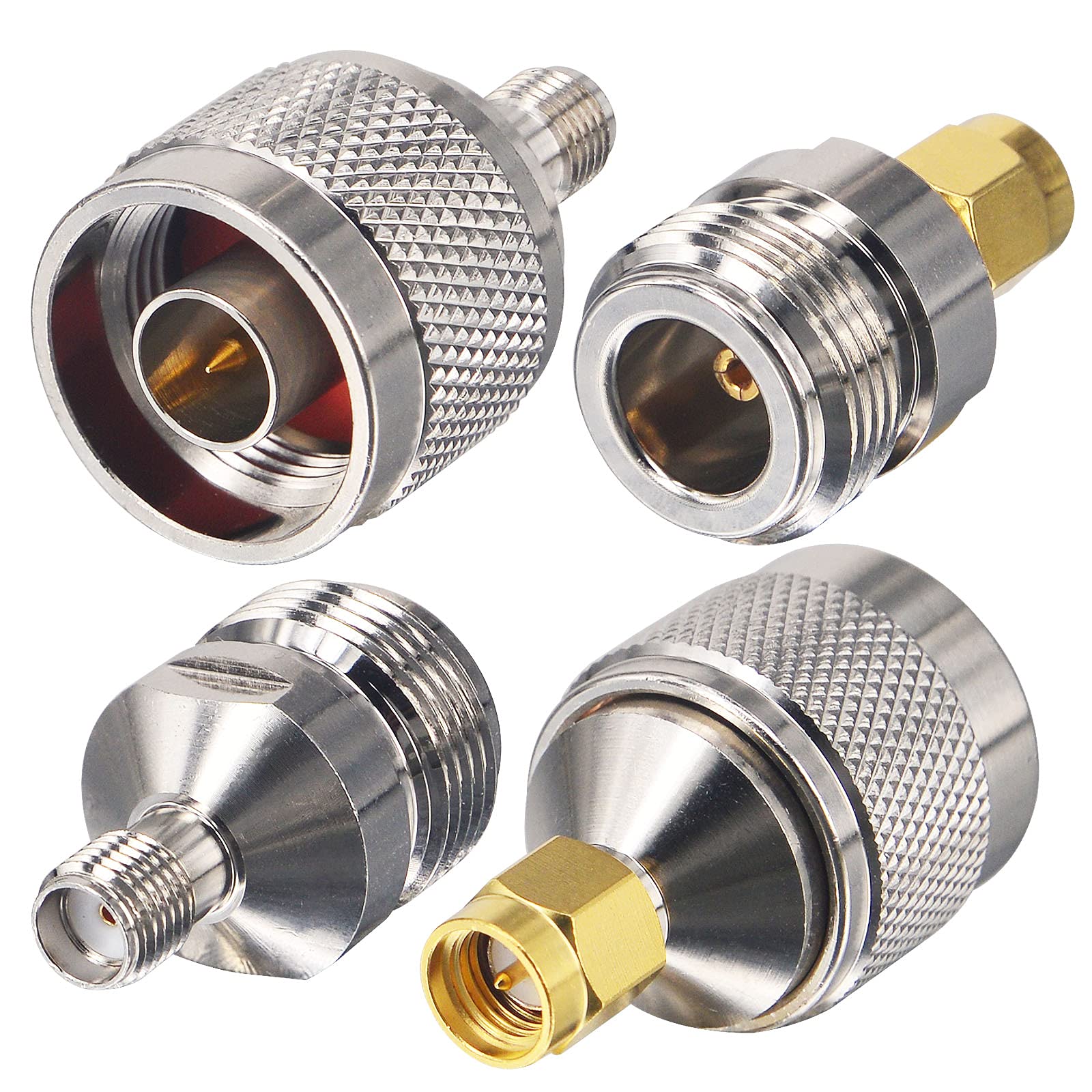 onelinkmore Optimized VSWR SMA 4G Antenna Adapter SMA to N Type Adapter CB Radio Connector Kits for Cell Booster CB Radio Antenna SMA WiFi Router Antenna WLAN LAN Spectrum Analyzer Ham Radio Operator