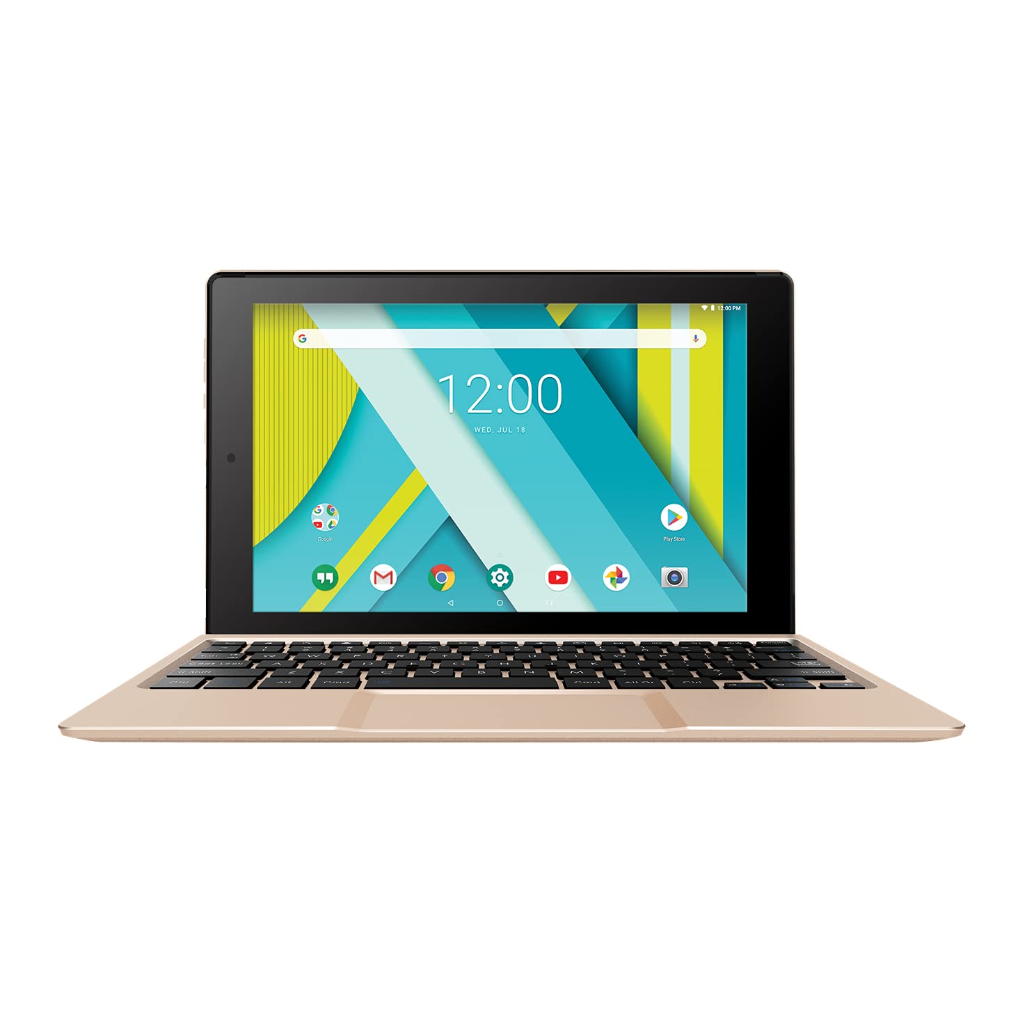 Compaq 10" HD IPS 2GB RAM 32GB Storge Quad-Core Android Tablet with Docking Keyboard (Gold)