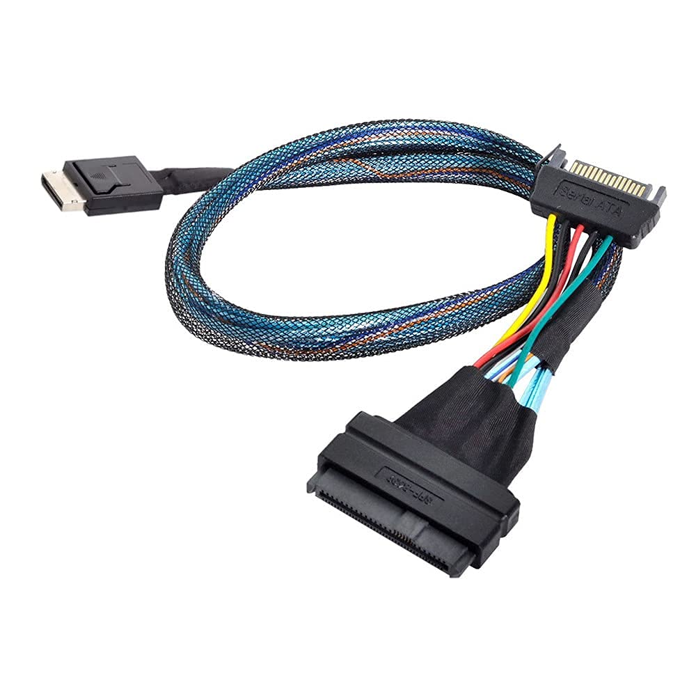 Xiwai Oculink SFF-8611 to U.2 U.3 SFF-8639 NVME PCIe PCI-Express SSD Cable for Mainboard SSD