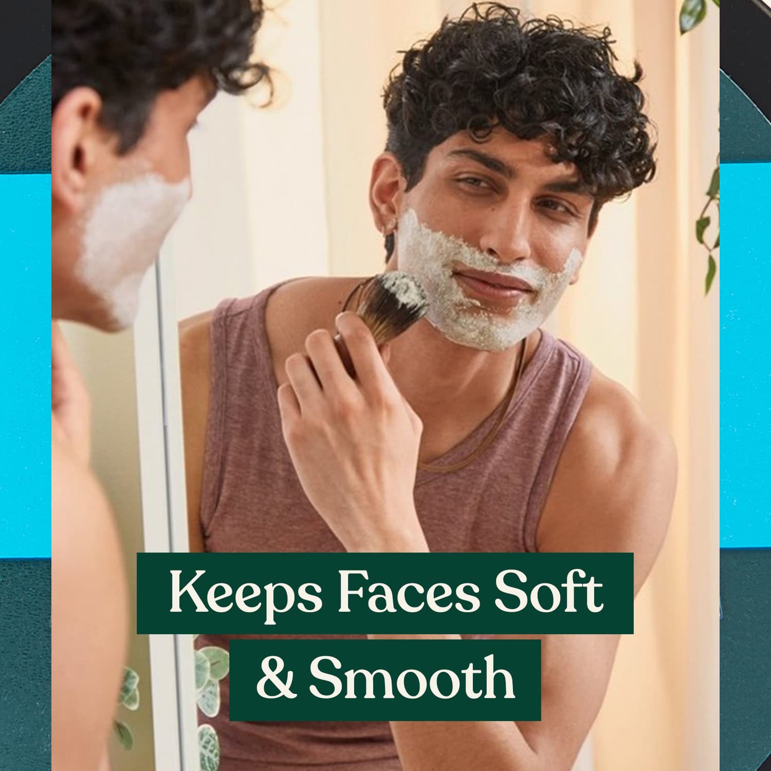 The Body Shop Scruff & Kisses Shaving & Grooming Gift Set – Maca Root & Aloe Shave Cream For Men (6.91 fl oz) & A Shaving Brush