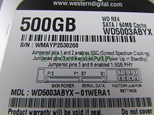 500GB SATA 7200 RPM HD (WD5003ABYX) -