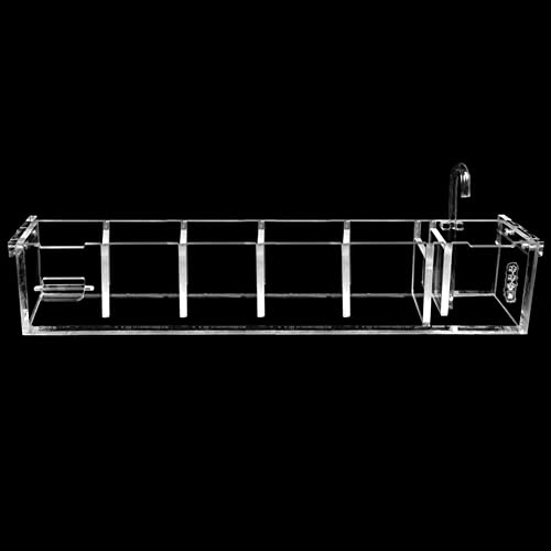 3-in-1 Aquarium Filter Boxes Transparent Acrylic Externa Hanging Water Purifier Aquarium Supplies for Home Restaurant Hotel Aquarium Tools(for widening Five Boxes and Seven Boxes)