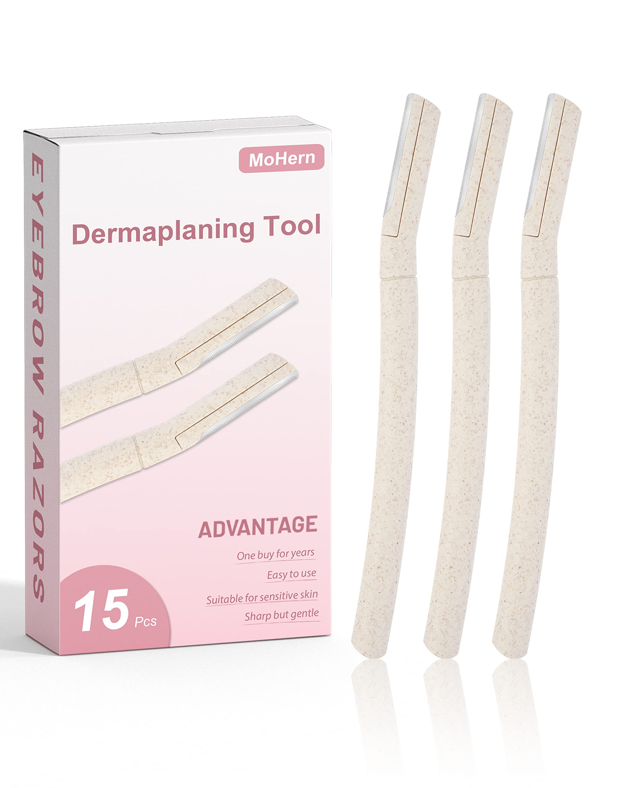 12 Pcs Dermaplane Razor for Women Face, Microblade Eyebrow Razors, Face shavers for Women and Men, Multipurpose Dermaplaning Tool for Face