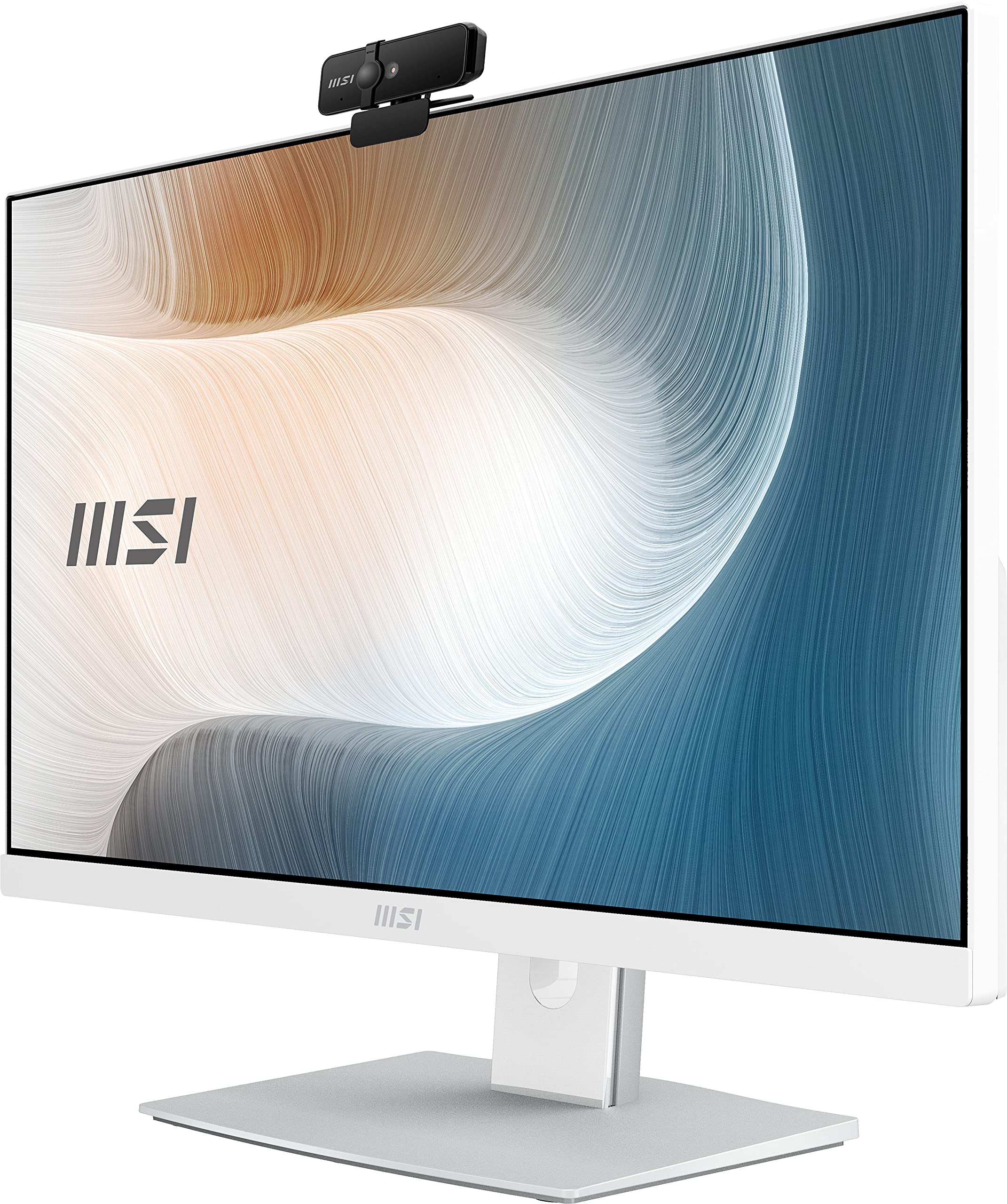 MSI Modern AM242TP AIO Desktop, 23.8" FHD Touchscreen, Intel Core i5-1135G7, 8GB Memory, 256GB SSD, WiFi 6, BT 5.1, FHD Webcam, White, Windows 10 Home (11M-484US)