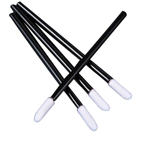500Pcs/Set Disposable Lip Brushes Make Up Brush Lipstick Lip Gloss Wands Applicator Tool Makeup Beauty Tool Kits (Black)