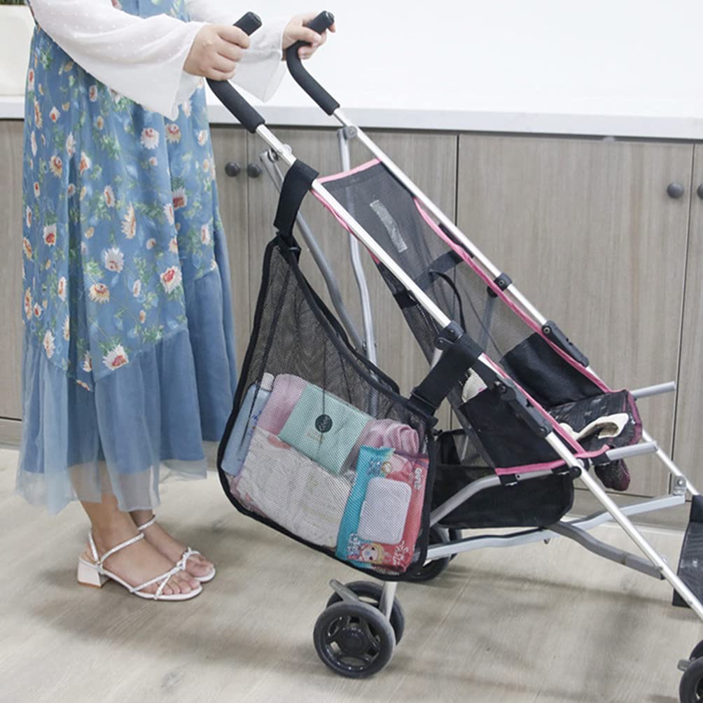 Toyvian Baby Stroller Organizer Stroller Mesh Net Hanging Bag Accessories Bag for Diaper Bottle Baby Toys Phone