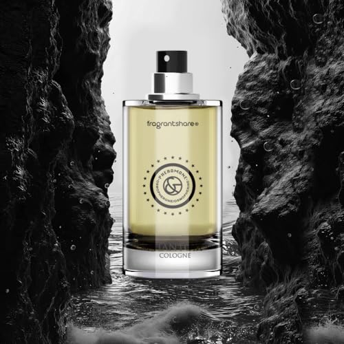 FragrantShare Cologne for Men Spray EDP Contains - pheromone Cologne for men Perfume Oil Phantom Woody Fragrance (Fougère)-1.67oz Portable -Black