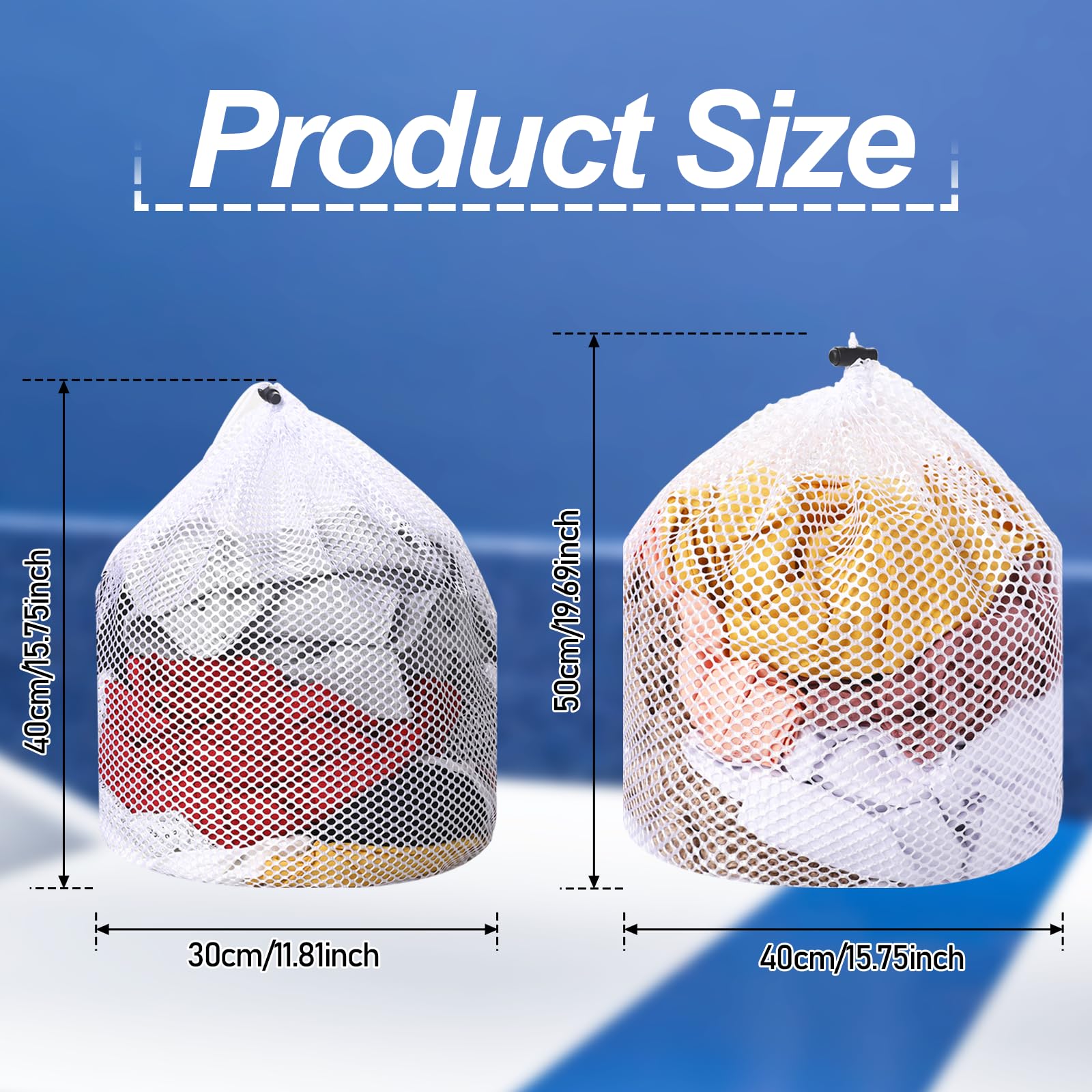2 Pcs Laundry Bag Mesh Wash Bags Mesh Laundry Bag for Socks Machine Washable Drawstring Design Travel Laundry Garment Bag Mesh Washable for Blouse, Hosiery, Stocking, Underwear 12Γ16 inch, 16Γ20 inch