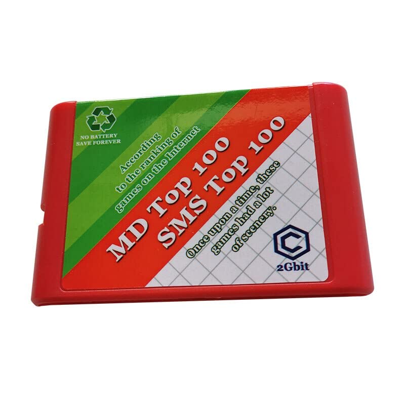 16 Bit MD Game Card For Sega Mega Drive For Sega Genesis and for Original Console (Red)