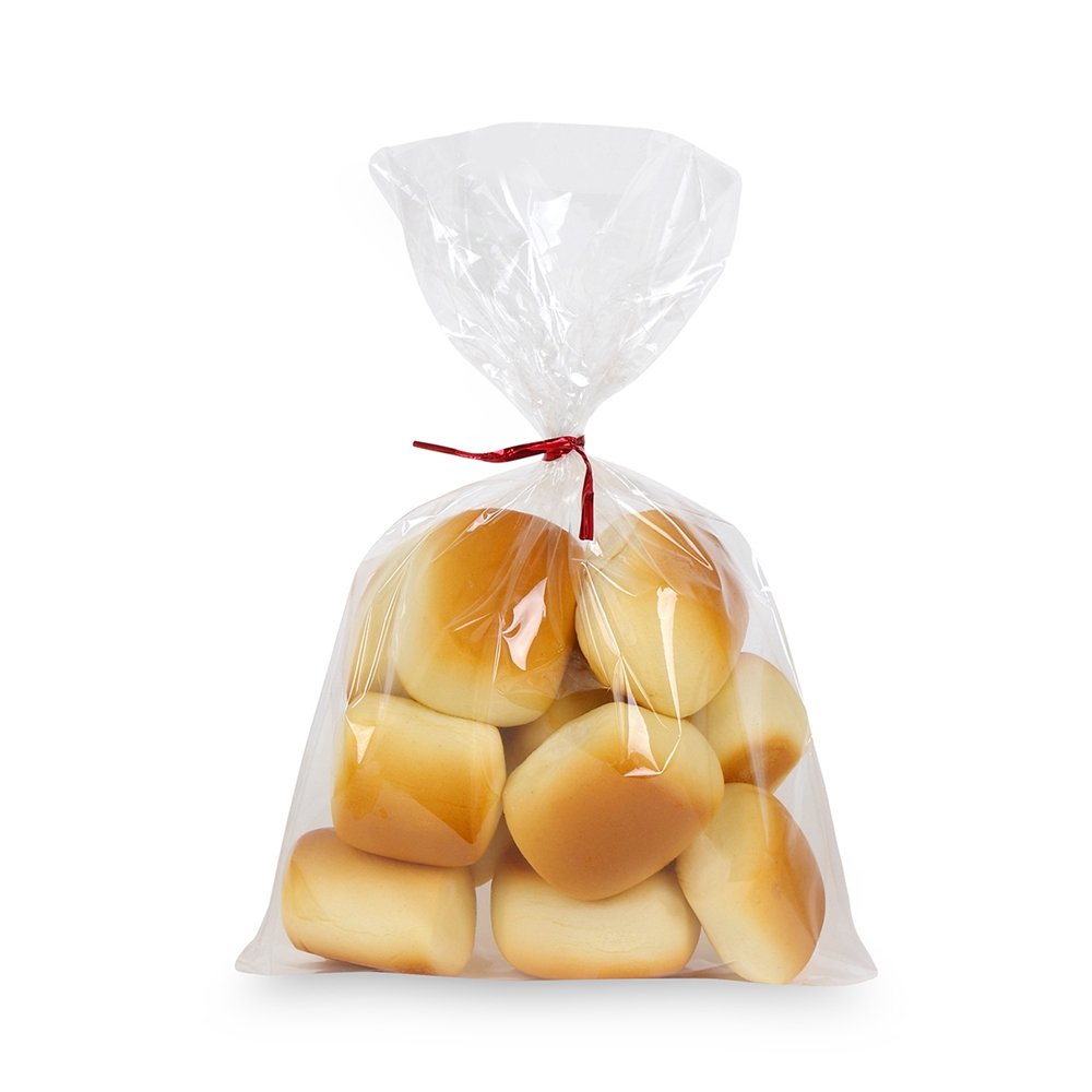 200 Clear Treat Bags 6x9 with 4" Twist Ties 6 Mix Colors - Thick OPP Plastic Cello Bags for Wedding Cookie Birthday Cake Pops Gift Candy Buffet Supplies (6'' x 9'')