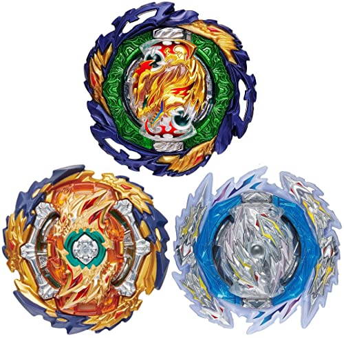 3-Piece Gyros(B-139 B-185 B-189) Bey Battle Set, Battling Burst Tops with Stickers, Kids Boys Christmas Birthday Party Gift Idea