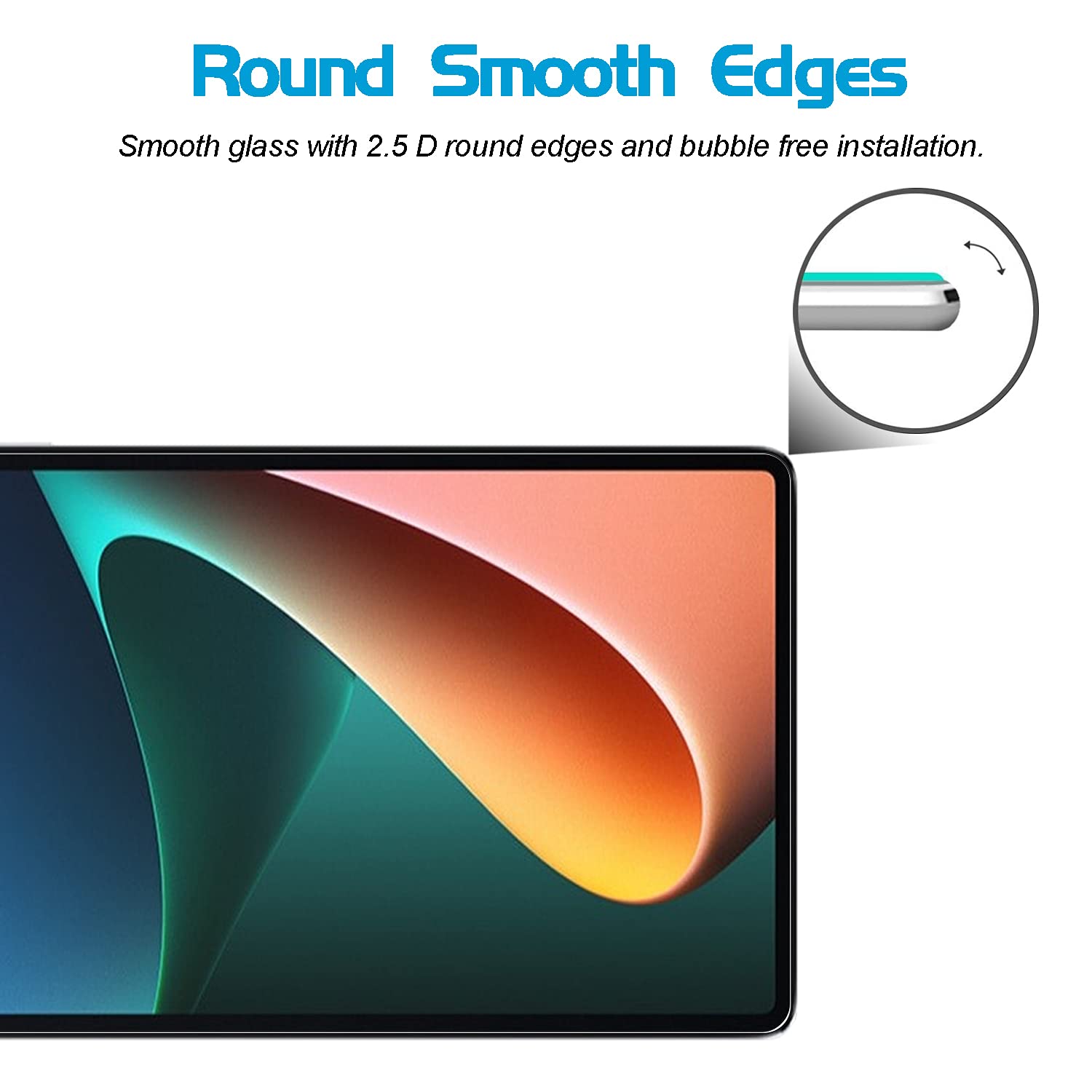 XunyLyee [2 Pack] Screen Protector Compatible with Xiaomi Pad 5, Tempered Glass Film for Xiaomi Pad 5 Pro (11 Inch) [Easy Installation]