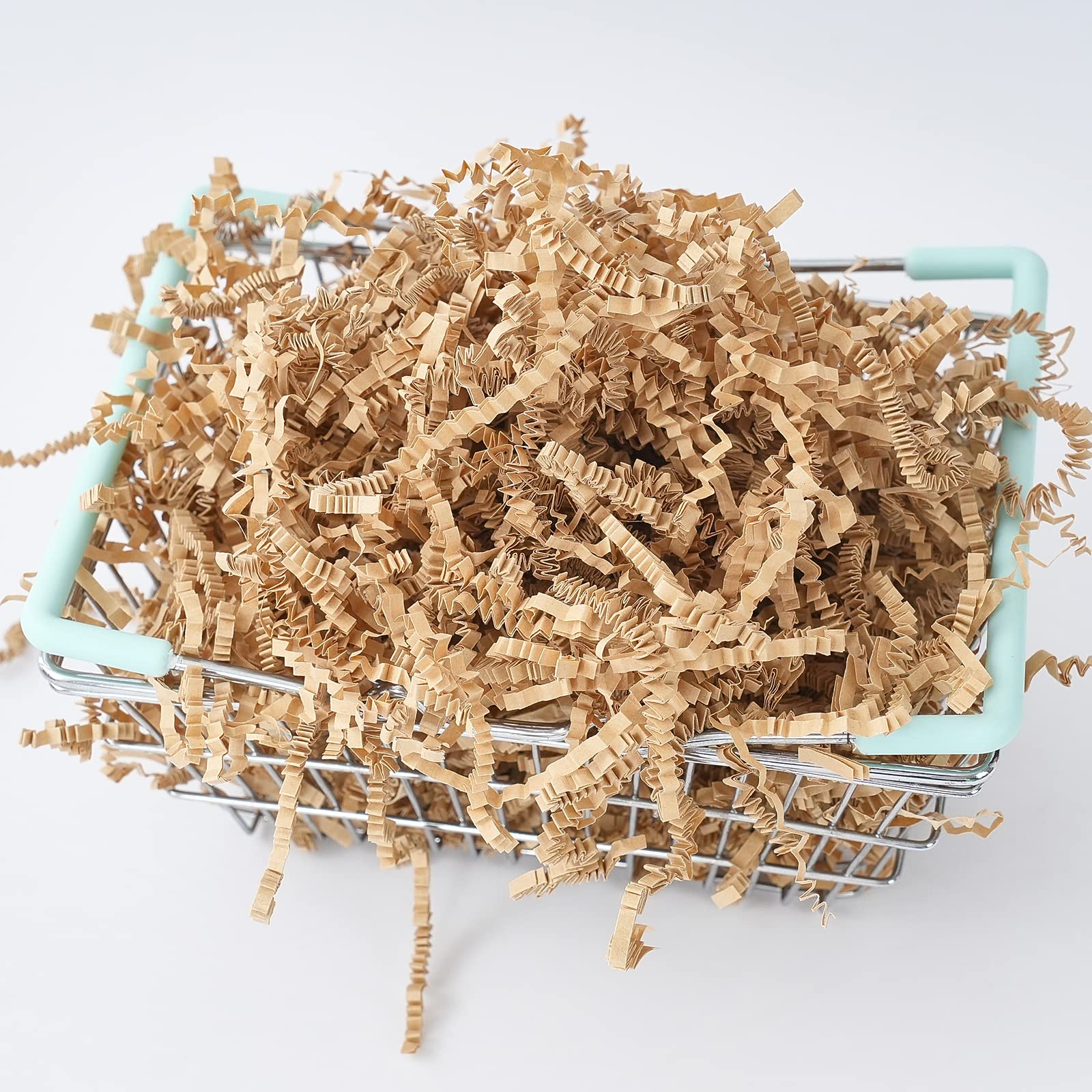 1LB Shred Paper Filler,Raffia Grass Paper Shred for Gift Wrapping Basket and Gift Box Filling,Crinkle Cut Paper for Wrapping
