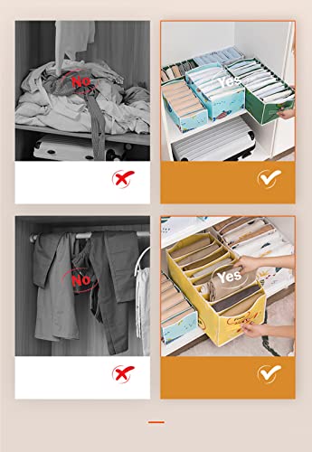 2PCS Washable Wardrobe Clothes Organizer, 7/9 Grids Foldable Visible Closet Organizer Clothes Drawer Mesh Separation Box for T-shirts, Leggings, Skirts (9 Grids Large Size Avocado)
