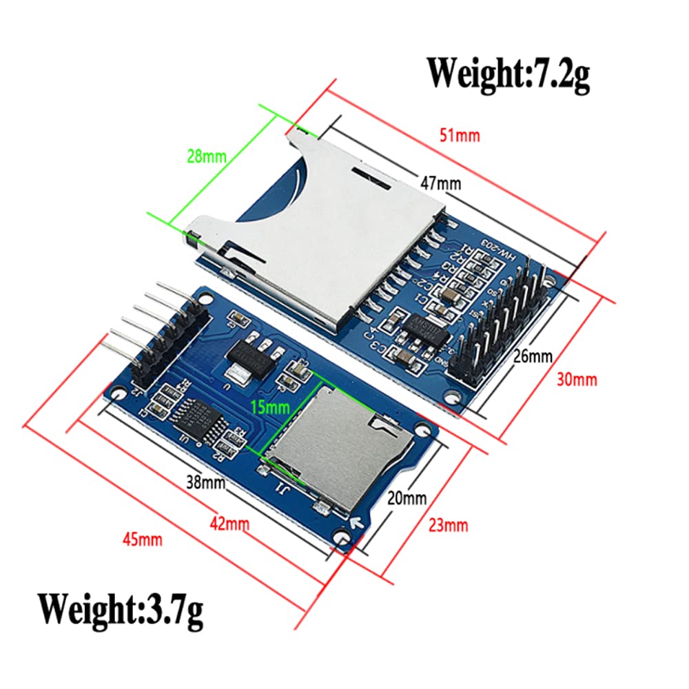 Micro SD Storage Expansion Board Micro SD TF Card Memory Shield Module SPI Suitable for Arduino Promotion-TF Module